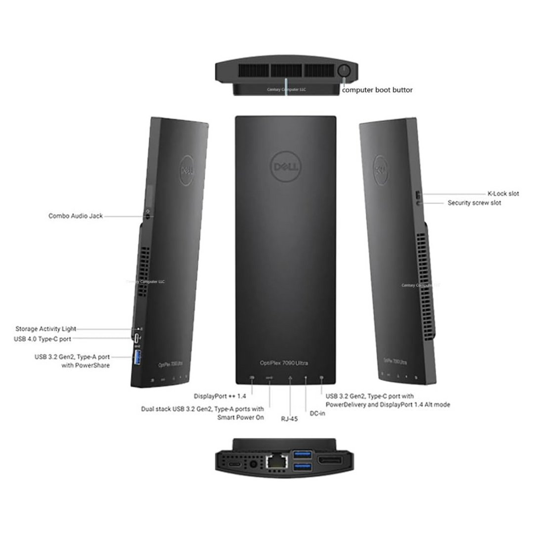 Dell Optiplex 7090 Ultra Mini Intel i5-1145G7 16GB 512GB SSD Windows 1 ...